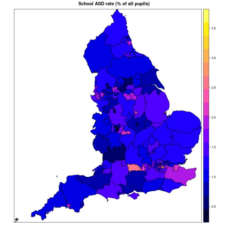The distribution of autism in England | Stuart Neilson